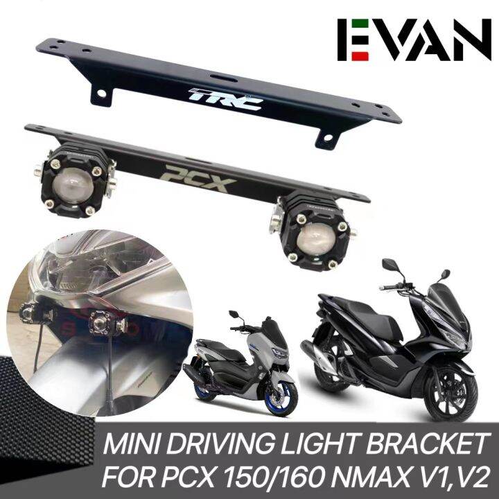 EVAN.shop Mini Driving Light Bracket For Honda PCX 150 and Yamaha Nmax ...