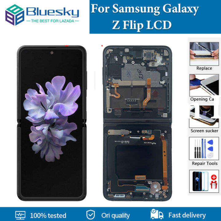 Bluesky 6.7" Original Foldable Screen For Samsung Galaxy Z Flip LCD ...