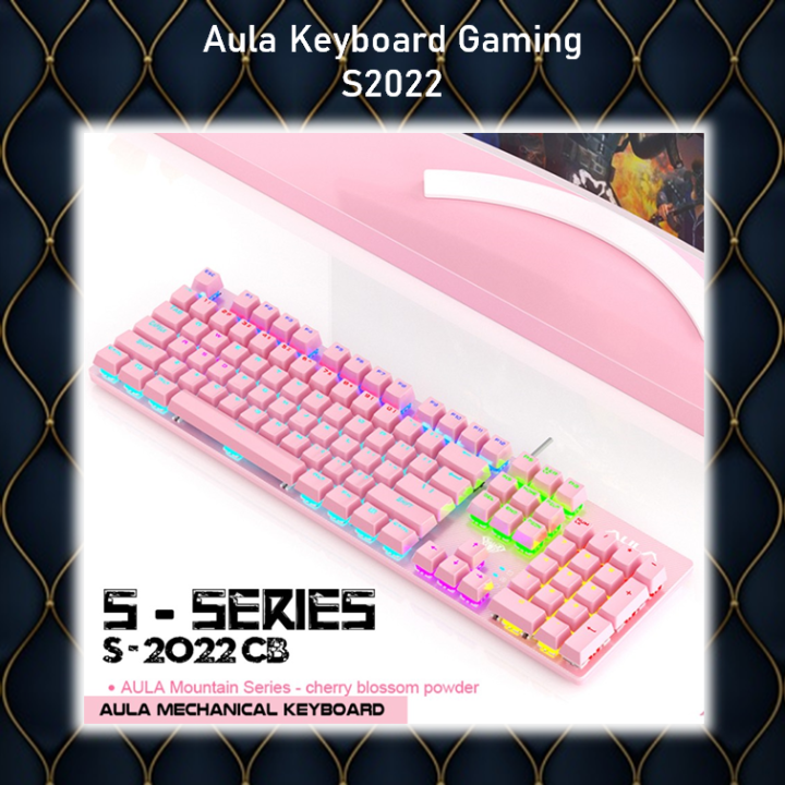 AULA Keyboard Gaming Mechanical S-2022 - Macro Software - PINK | Lazada ...