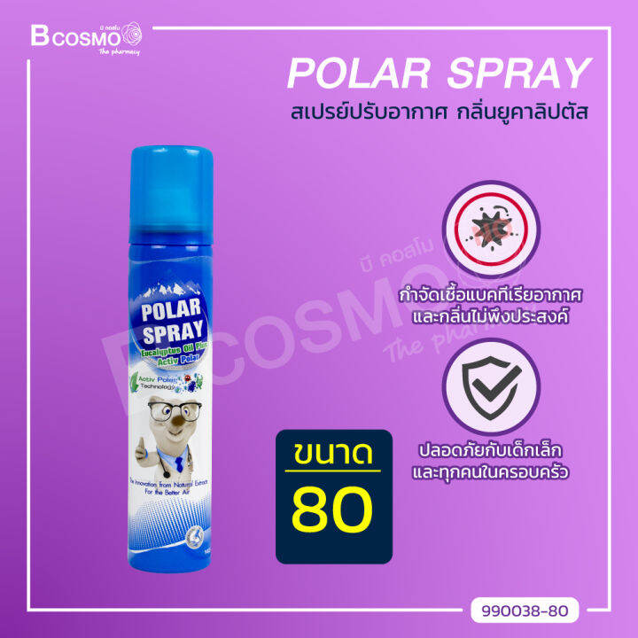 POLAR SPRAY สเปรย์ปรับอากาศ กลิ่นยูคาลิปตัส หอม เย็น สะอาด สดชื่น ...