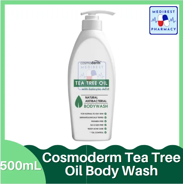 Cosmoderm Tea Tree Oil Body Wash (500mL) | Lazada