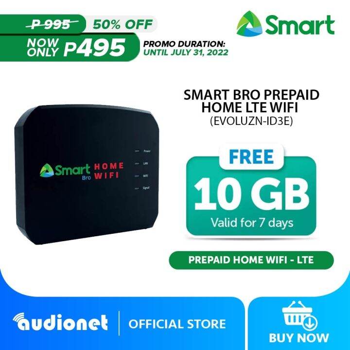 SMART Bro Prepaid Home Wifi LTE (Evoluzn-ID3E) with FREE 10GB | Lazada PH