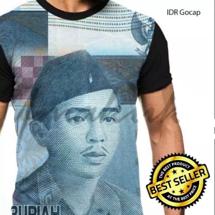 Baju Kaos Keren Gambar Uang Duit Gocap 50 Ribu Motif Pahlawan I Gusti ...