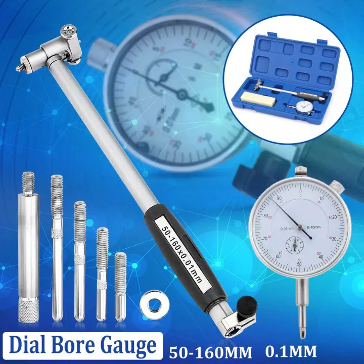 50-160mm 0.01mm Accurate Dial Bore Gauge Indicator Engine Cylinder ...