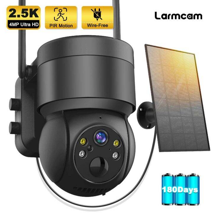 Solar IP Camera Wifi 4MP Wireless Surveillance Outdoor AI Human ...