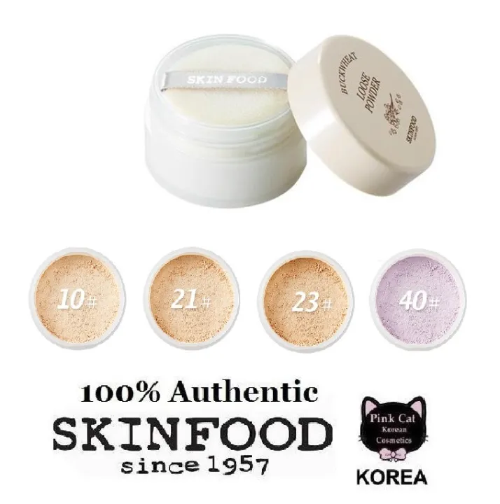 Korean Cosmetics SKINFOOD Buckwheat Loose Powder 23g | Lazada PH