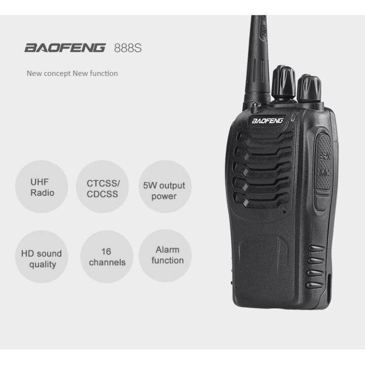 BF-888S Walkie Talkie BAOFENG BF-888S Two Way Radio - 20 Pack Long ...