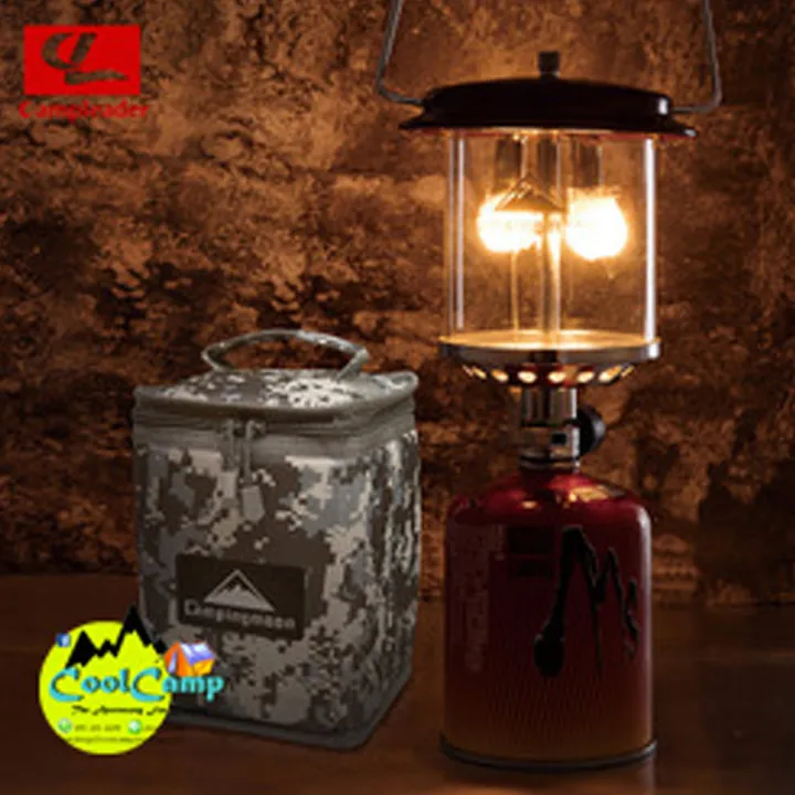 สินค้าพร้อมส่ง! ตะเกียงแก็ส 2 หัว CampingMoon Two Mantel Gas Lentern สามารถปรับความแรงของแสง ...