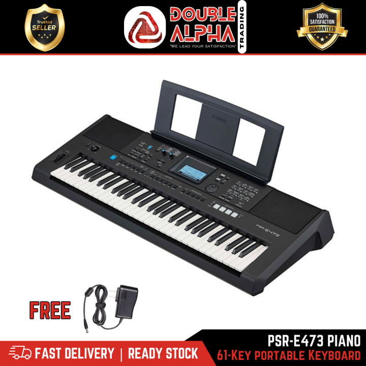 DOUBLE ALPHA TRADING - YAMAHA PSR-E473 61-key Portable Keyboard ( HIGH QUALITY / LOWEST PRICE ...