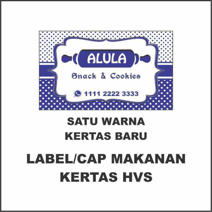 Cetak LABEL/CAP Makanan Ringan Snack Murah | Lazada Indonesia