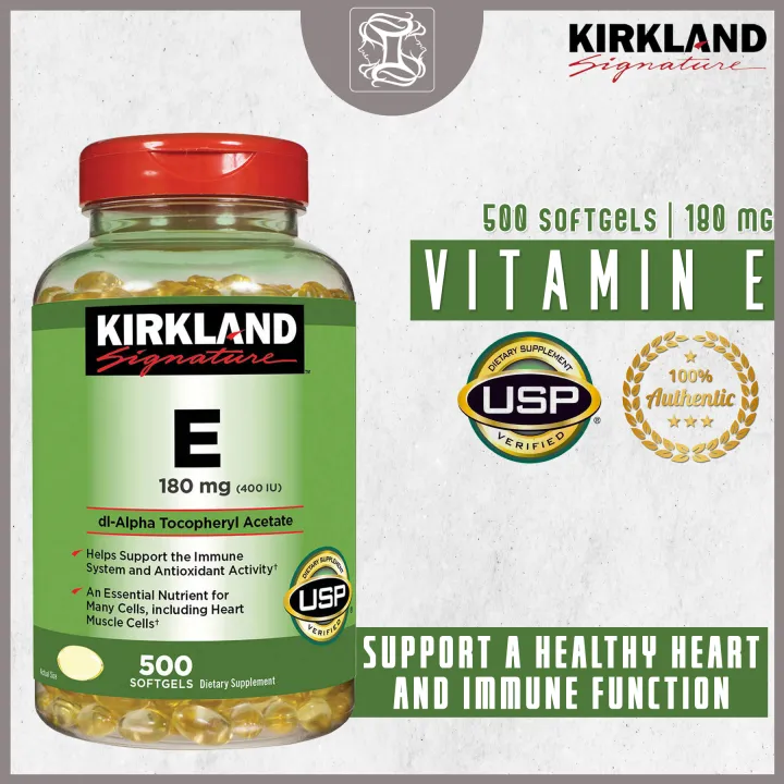Kirkland Signature Vitamin E 180mg (500 Softgels) | Lazada PH