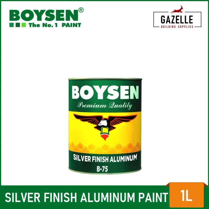 BOYSEN® Silver Finish Aluminum Paint #75 - 1L | Lazada PH