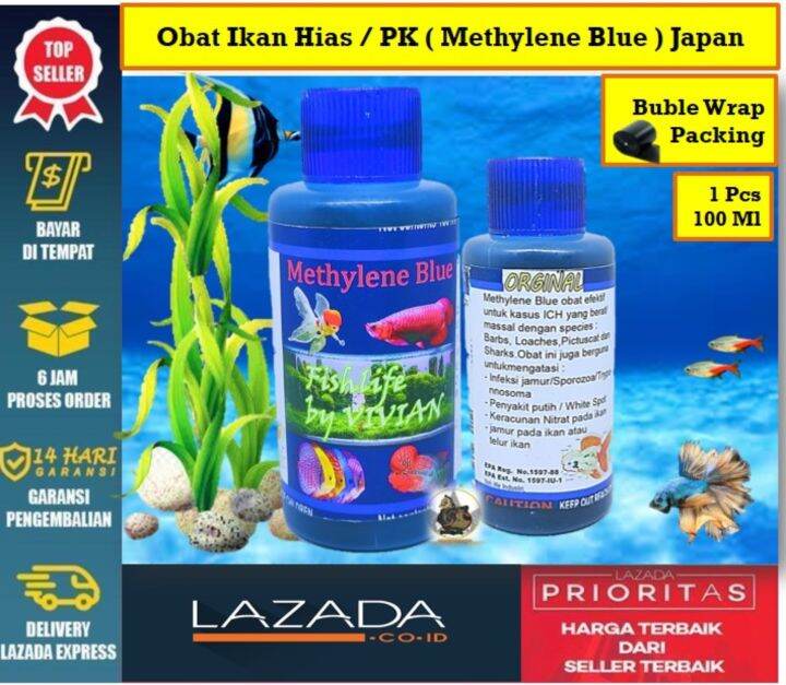 Toko Semar - Methylene Blue Obat Ikan Hias Cupang Koi koki Louhan ...