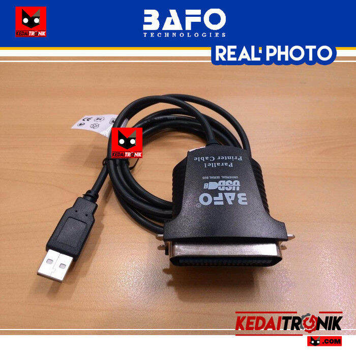Kabel USB to LPT Parallel BAFO DB 25 Pin Printer Cable Paralel BF-1284 | Lazada Indonesia