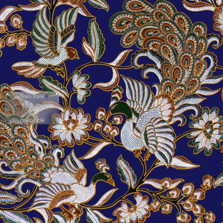 kain batik - Motif Unik Sogan Burung Merak Manis (Ukuran 2 Meter Lebih ...
