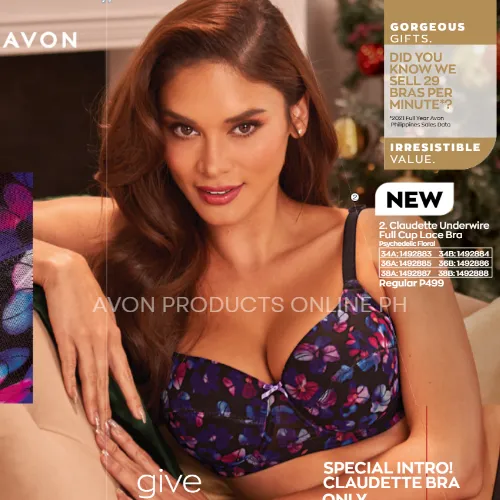 Avon Bra ~ CLAUDETTE Underwire Full Cup Lace Bra | Lazada PH