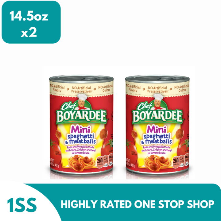 Chef Boyardee MINI Spaghetti and Meatballs 14.5oz x2 | Lazada PH