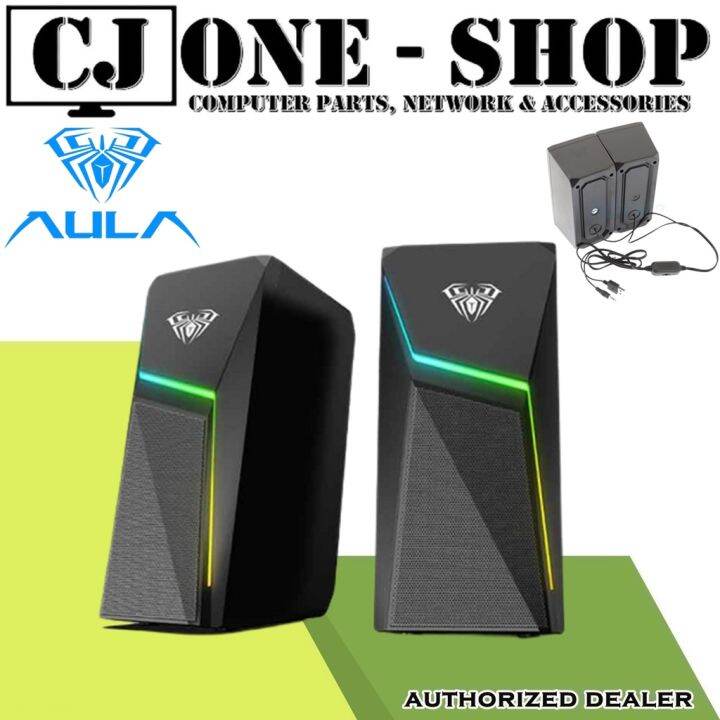 AULA N521 - USB 2.0, 1.3m Cable, Wired RGB Desktop Gaming Speaker ...