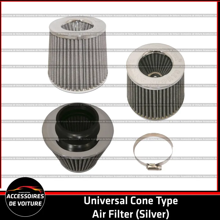 Universal Cone Type Air Filter (Silver) | Lazada PH