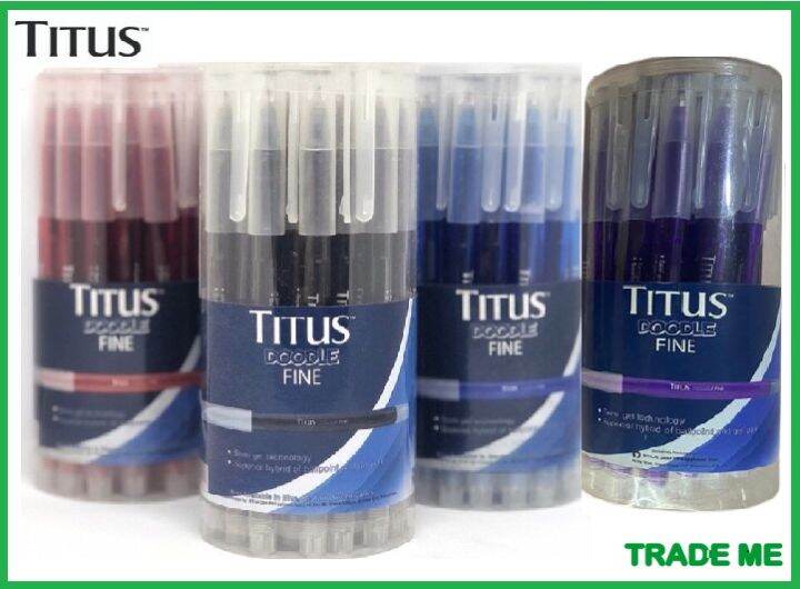 Ball Pen Titus Doodle Fine 0.5mm, (25pcs/tube) | Lazada PH