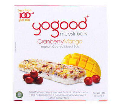 Yogood Cranberry + Mango Yoghurt Bar 138gm | Lazada