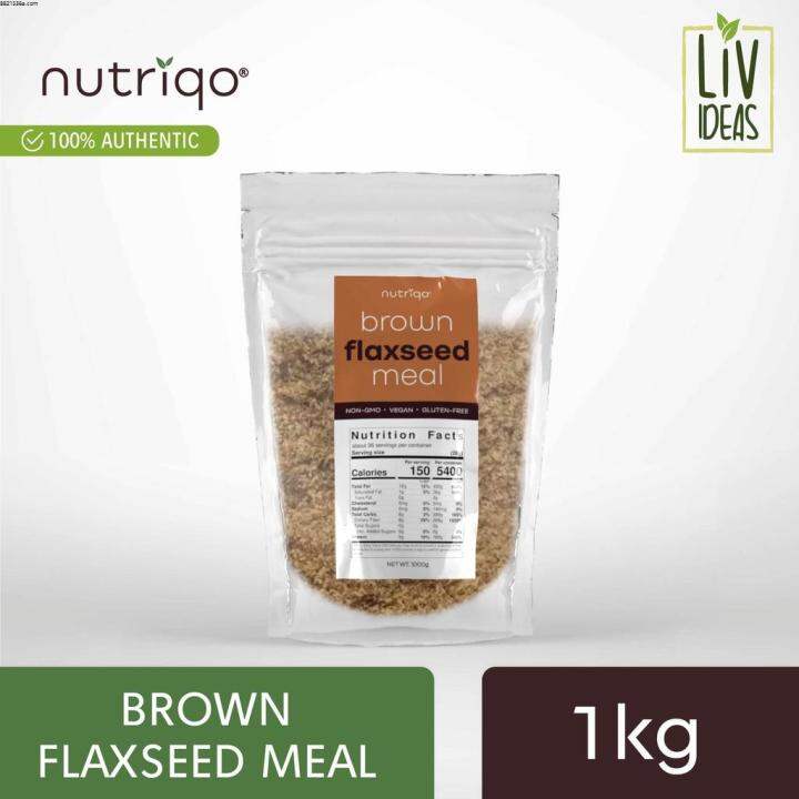Fast shipping Nutriqo Ground Flax Seed (Flaxseed) Meal 1000g 1kg ...