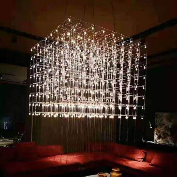 Light Cube Decorative Chandeliers Full Of Stars LED Non-standard ...