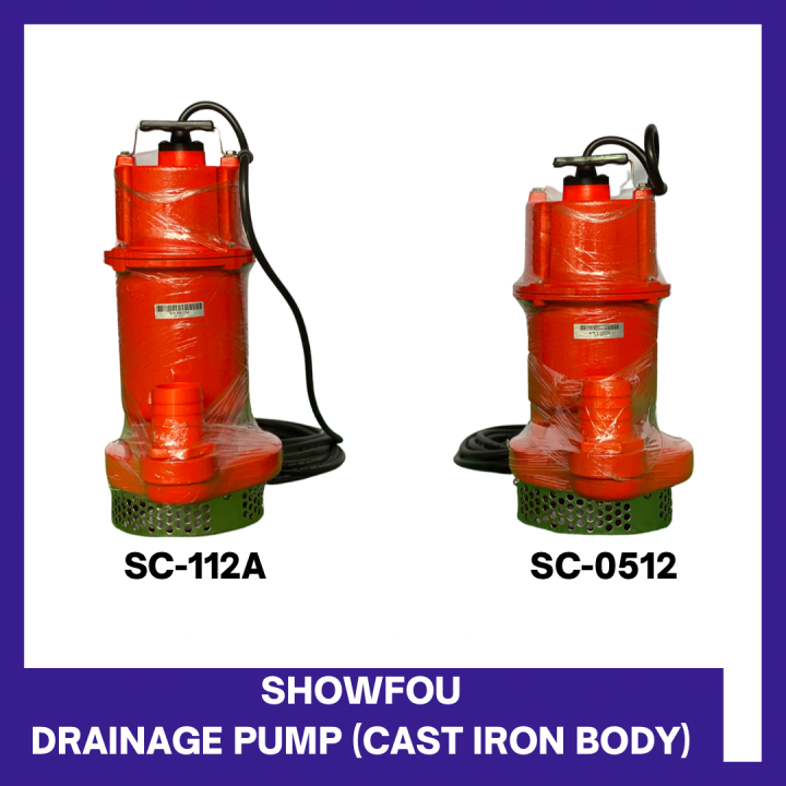 Showfou Drainage Pump (Cast Iron Body) | Lazada PH