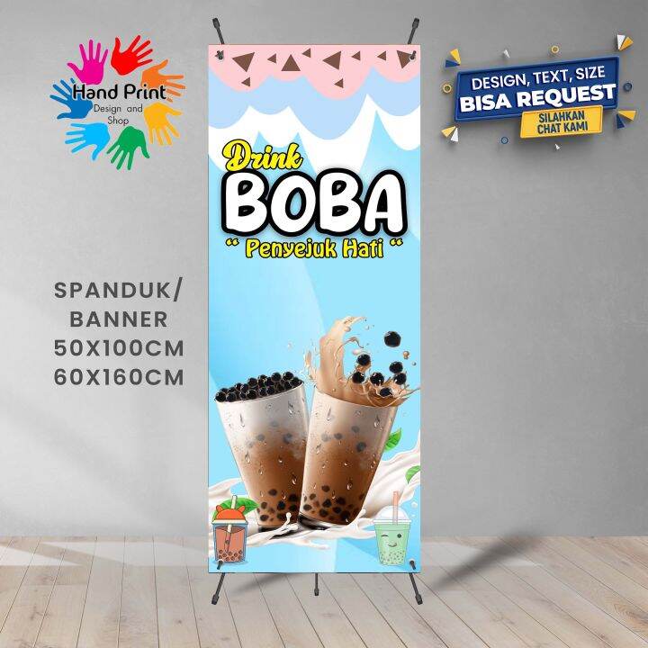 Spanduk Banner Es Boba D Gratis Memesan Desain | Lazada Indonesia