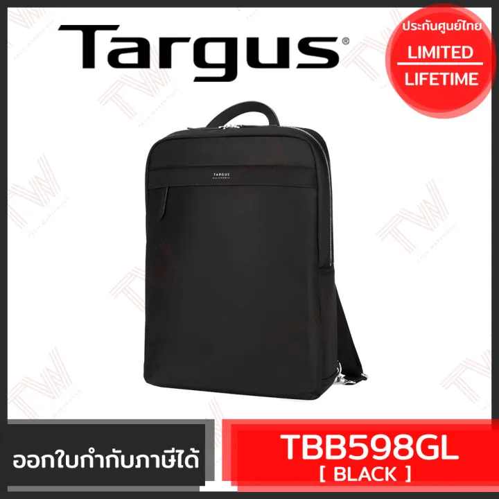 Targus TBB598GL 15'' Newport Ultra Slim Backpack [ Black ] กระเป๋าเป้ ของแท้ ประกันศูนย์ไทย ...