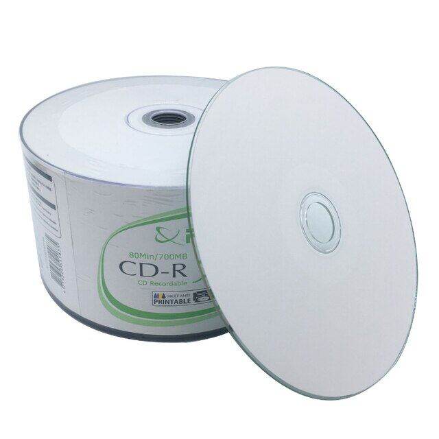 50ชิ้น/กล่อง Ritek แผ่น CD-R พิมพ์ CD-R ดิสก์เปล่าที่บันทึกได้ซีดีคอมแพค700MB/80นาที/52x ขายส่ง ...