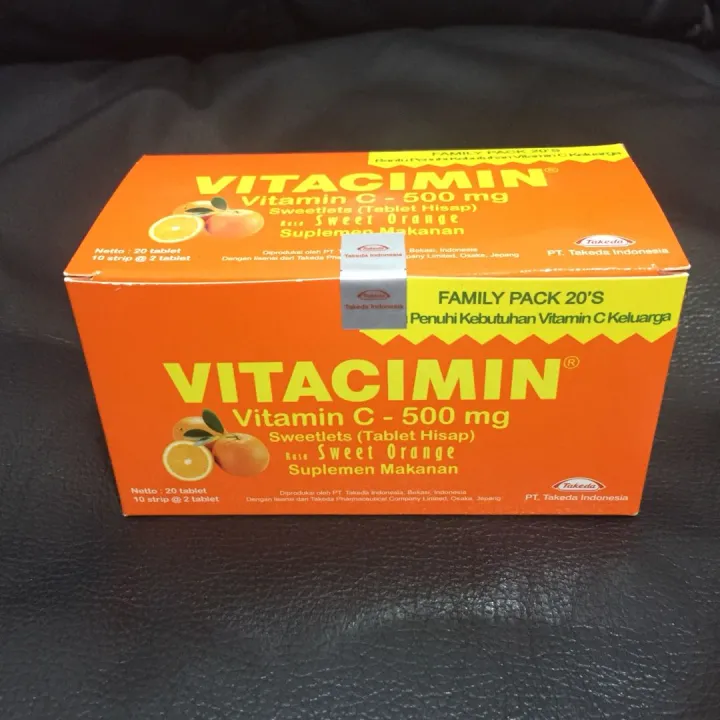 VITACIMIN VITA C MIN TABLET HISAP VITAMIN C 10 STRIP OBAT SARIAWAN DAN ...