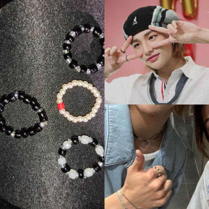 Stray Kids Hwang Hyunjin inspired beaded rings | Lazada PH