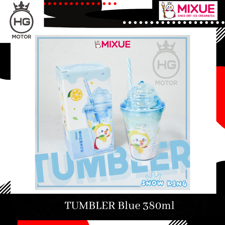 Tumblr Botol Minum MIXUE Warna Biru 380ML Tumbler Tempat Minum | Lazada ...