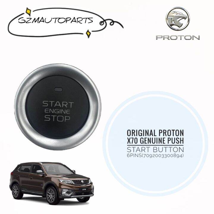 ORIGINAL PROTON X70 GENUINE PUSH START BUTTON SWITCH 5PINS ...
