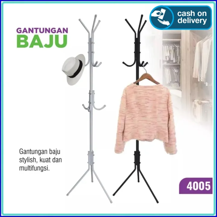 GSF G 4005 Gantungan Baju Stainless / Standing Hanger Stand Hanger ...