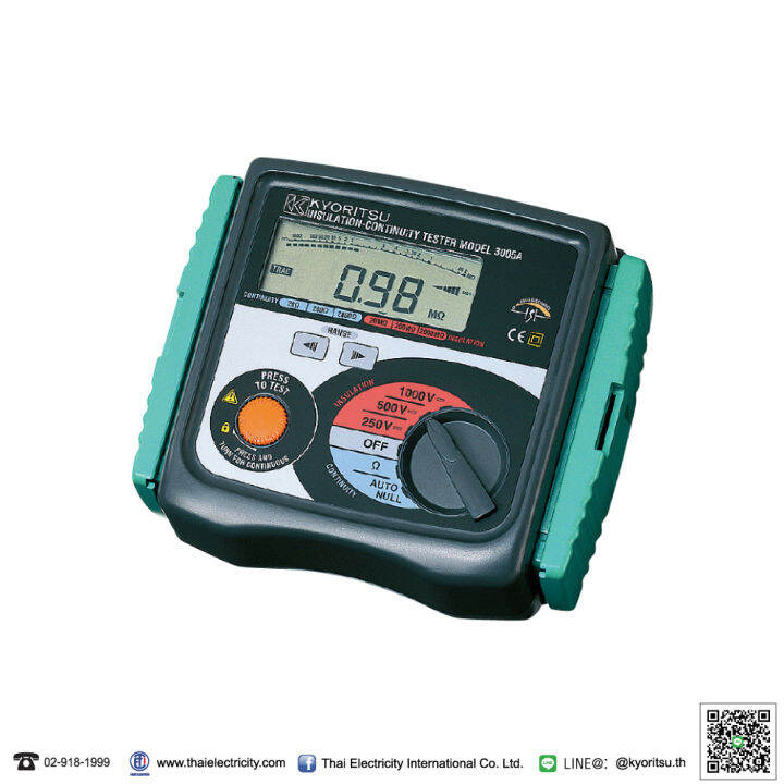 KYORITSU 3005A เครื่องตรวจสอบฉนวนแบบดิจิตอล | Lazada.co.th