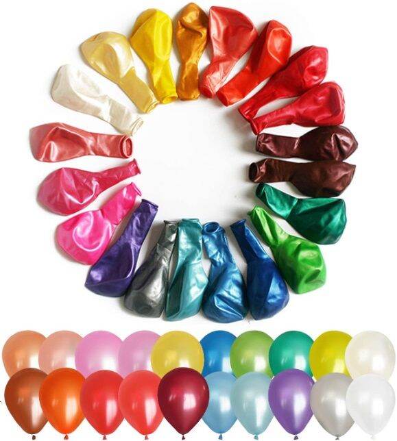 Balon Karet Metalik Tebal isi 100 pcs 12 Inch / Balon Metalik / Balon ...