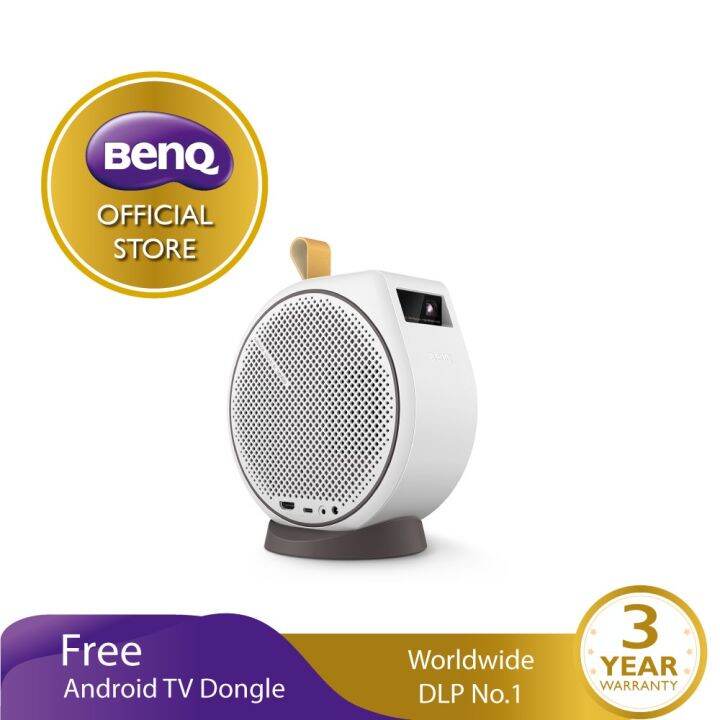 BenQ GV30 Mini LED Wifi Projector with Android TV, Bluetooth Speaker (โปรเจคเตอร์พกพา ...