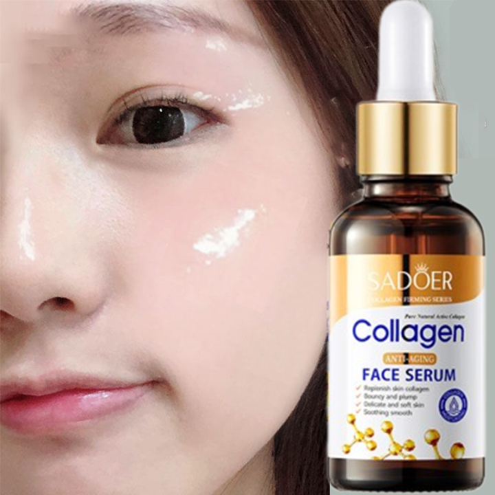 SADOER Collagen Anti-Wrinkle Facial Serum Anti Aging Serum And Wrinkles Original Whitening Dark ...
