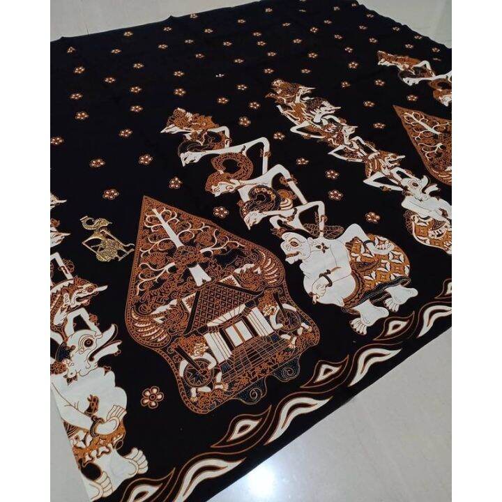 Kain Batik SOLO motif gunungan wayang ( Sogan ) | Lazada Indonesia
