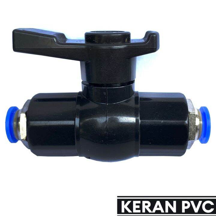 ball valve PVC Konektor Slip Lock Selang PU 8mm 10mm 12mm | Lazada ...