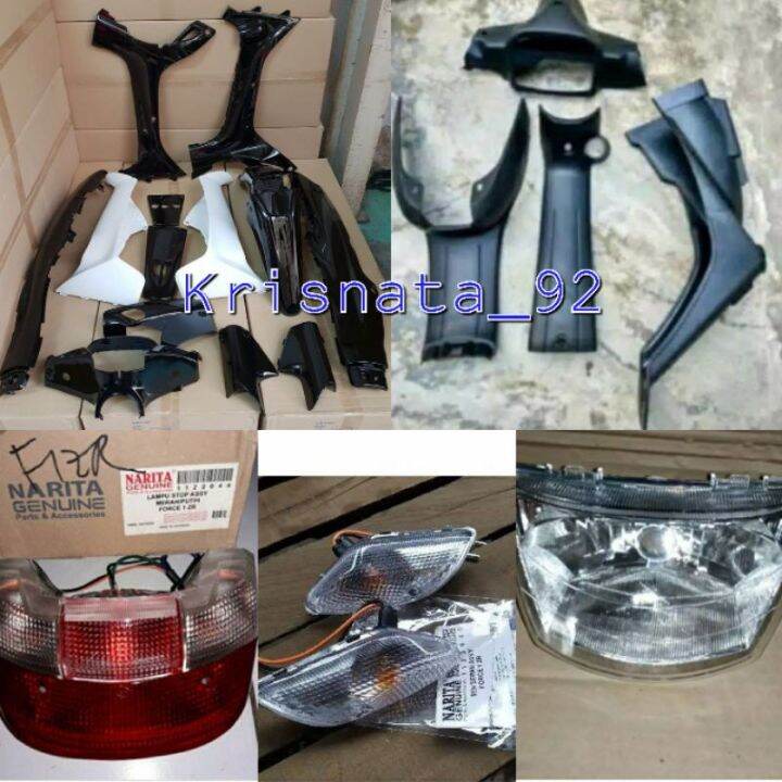 Cover full set body halus kasar, dan lampu2 fiz r F1zr hitam putih ...