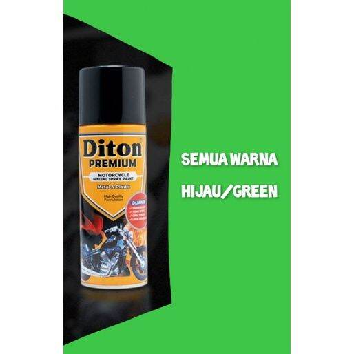 cat semprot pilok pilox diton premium 400cc varian hijau doff dof ...