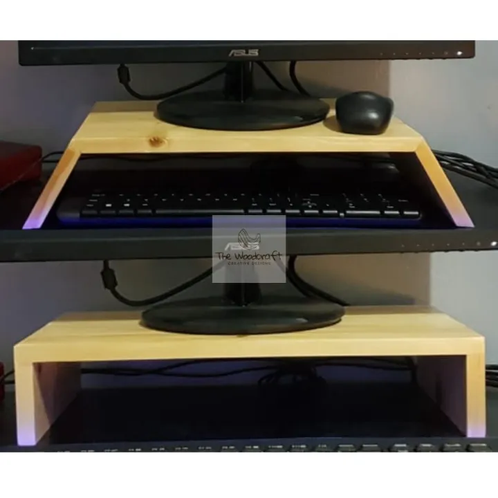 Wooden Monitor Riser Stand Laptop Riser Stand | Lazada PH