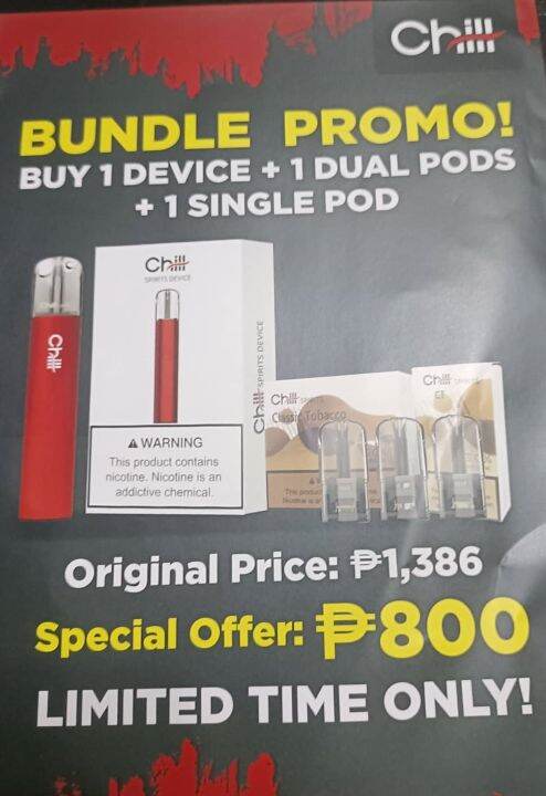 Chill Spirits Device Pods Vape Replaceable pods, e-cigarette 1 Device+ ...