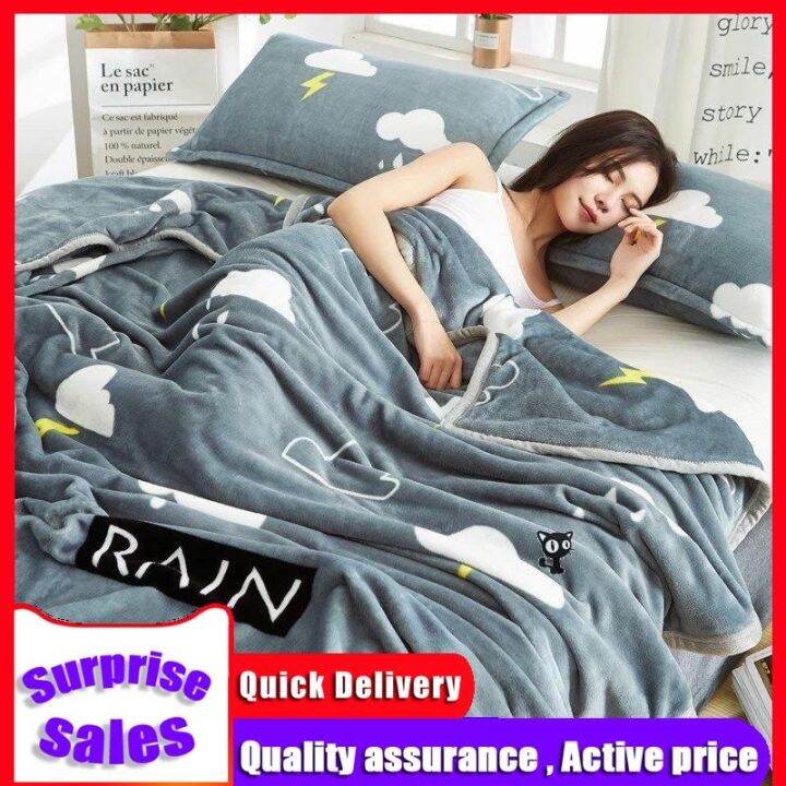 Flannel Blanket Kumot Cotton | Lazada PH