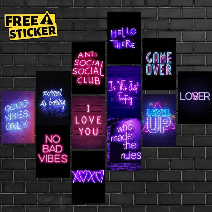 (16PCS) Poster Dinding Kamar Cowok DIstro Aesthetic Ukuran A6 aesthetic ...