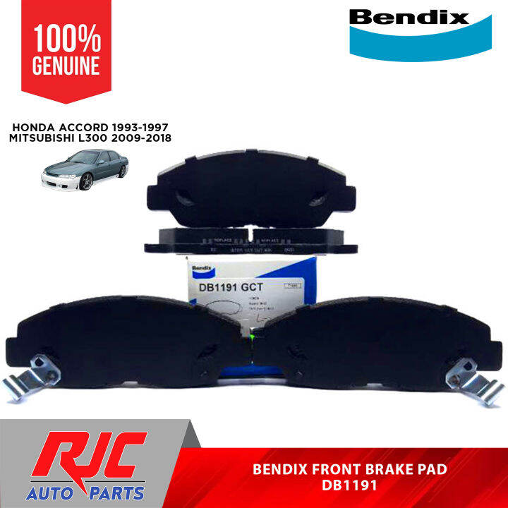 Bendix Db-1191 Brake Pad Honda Accord 1993-1997 Mitsubishi L300 Van ...