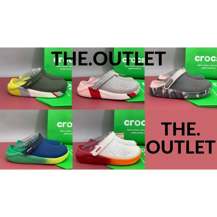 Crocs LiteRide clogs with print shoes for men and women with free eco-bag 1805 | Lazada PH